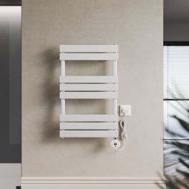 Vertical Electric Towel Radiator with Wi-Fi Thermostat 800 x 500mm ...