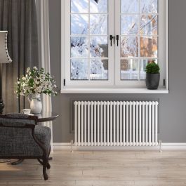 ELEGANT 600x1164mm Horizontal White Traditional Cast Iron Style 2 ...