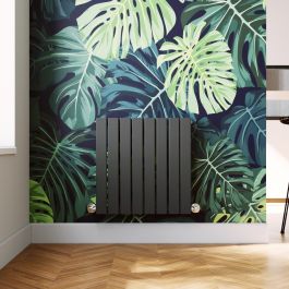 ELEGANT 600 x 600mm Anthracite Single Flat Panel Horizontal Designer ...