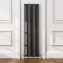 ELEGANT 1800 x 554 mm 2 Column Traditional Radiator Anthracite Double ...