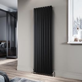 ELEGANT Black Double Panel Radiator 1800 x 544mm Modern Flat Panel ...