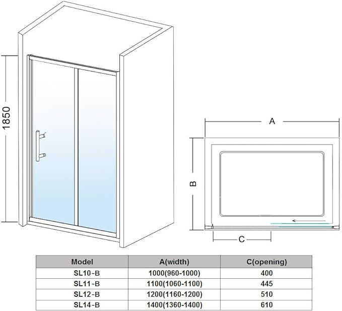 Shower Cubicle Dimensions